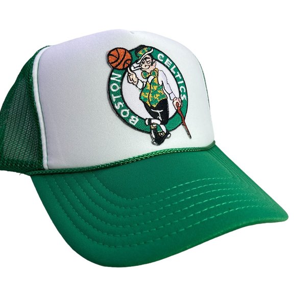 OTTO | Accessories | New Vintage Boston Celtics Green White Trucker Hat Cap Adult Size Curved B ...
